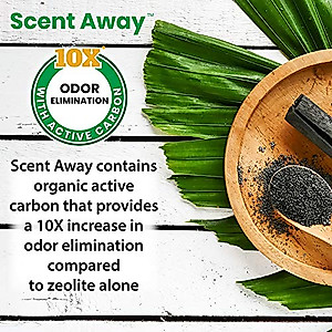 SCENT AWAY Cat Litter Deodorizer Litter Box Odor Eliminator | Fragrance Free Cat Litter Deodorizer with Active Carbon | Eliminates Cat Odors and Smells to Keep Your Home Fresh and Clean (Pack of 1)