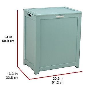 Oceanstar RH5513C Storage Hamper, Laundry Hamper, Turquoise