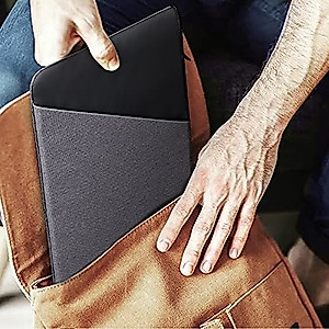 FINPAC 13 Inch Tablet Laptop Sleeve Case, Slim Carrying Cover Bag for 12.9" iPad Pro 2018-2022, MacBook Air 13 2018-2022, MacBook Pro 13 2016-2022, Surface Laptop Go, Surface Pro 9/X/8/7/6/5, Black