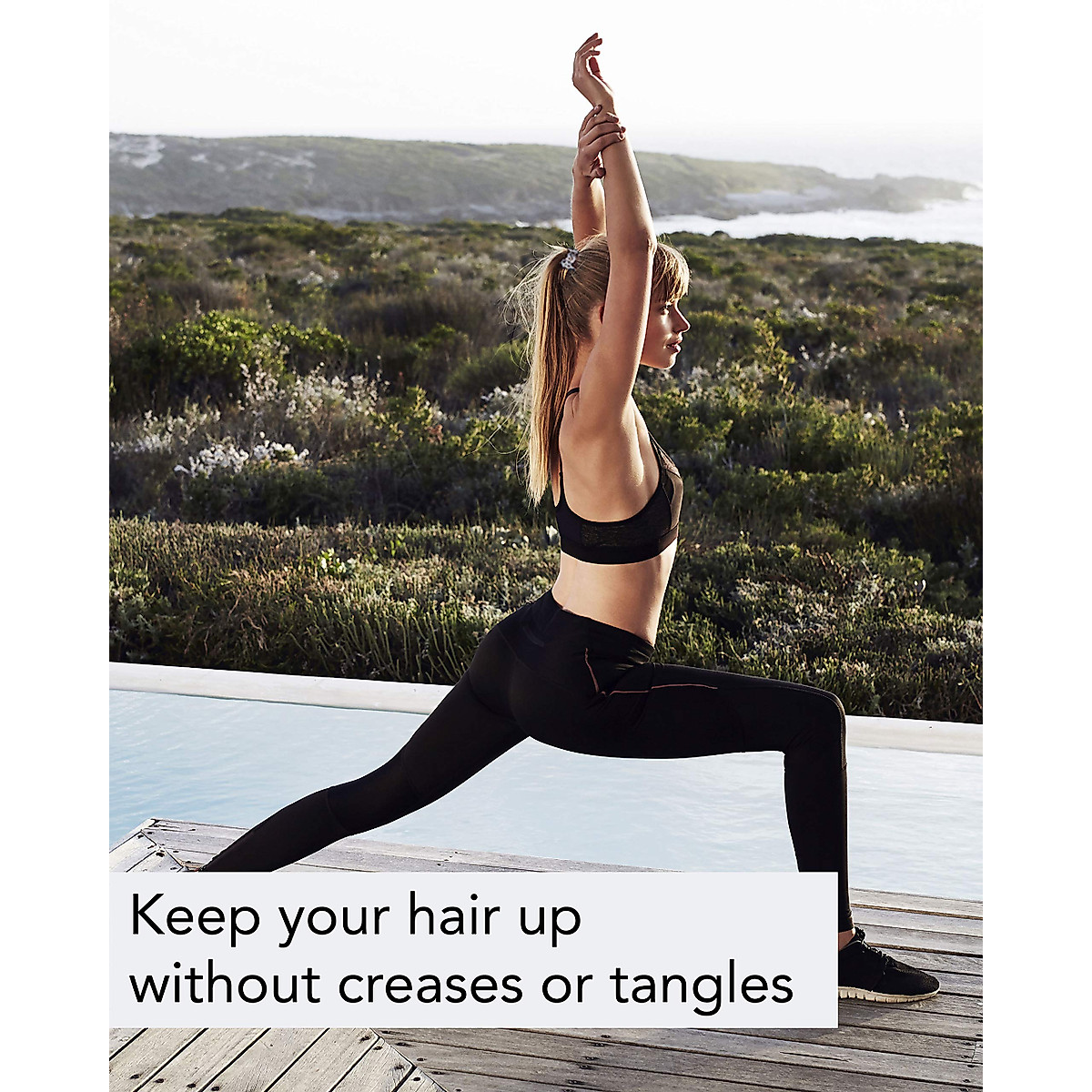 SUPERLUXE 8pcs Clear Spiral Hair Ties - Painlessly keep your hair up with no crease, damage, or tangles transparent ponytail holder hair bands - small coil elastic hair accessory for all hair types