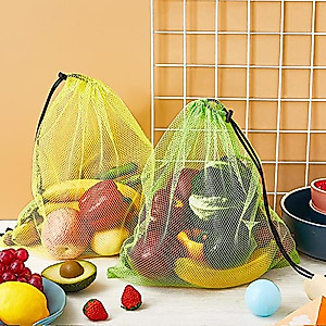 36 Pcs Mesh Laundry Drawstring Bag 13 x 15.5 Inch Mesh Equipment Bag Nylon Net Bag with Cord Lock Closure for Beach Travel Pool Toy Storage