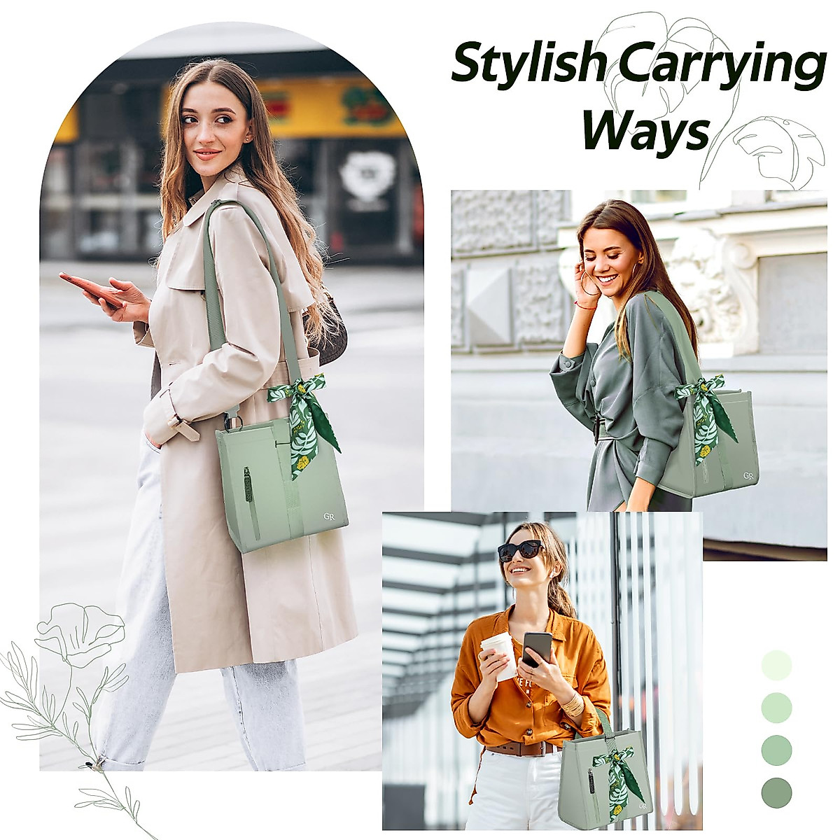 GLORIEROO Lunch Bag Women Gifts for Women - Insulated Foldable Leakproof Lunch Box Tote for Women Girls Kids for School Work Travel