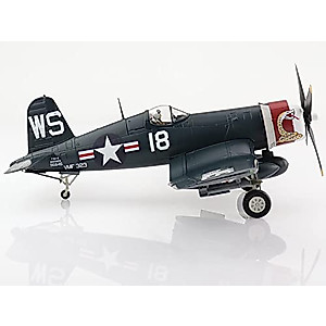 Vought F4U-4 Corsair Fighter Aircraft VMF-323 Death Rattlers USS Sicily (June 1951) "Air Power Series 1/72 Diecast Model by Hobby Master HA8223