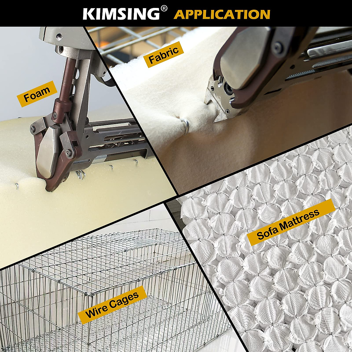 HR-22 15 Gauge 3/4'' Crown Galvanized D-Rings Hog Rings D Ring Staples for HR22 Hog Ring Plier D Ring Gun 1600 PCS/BOX