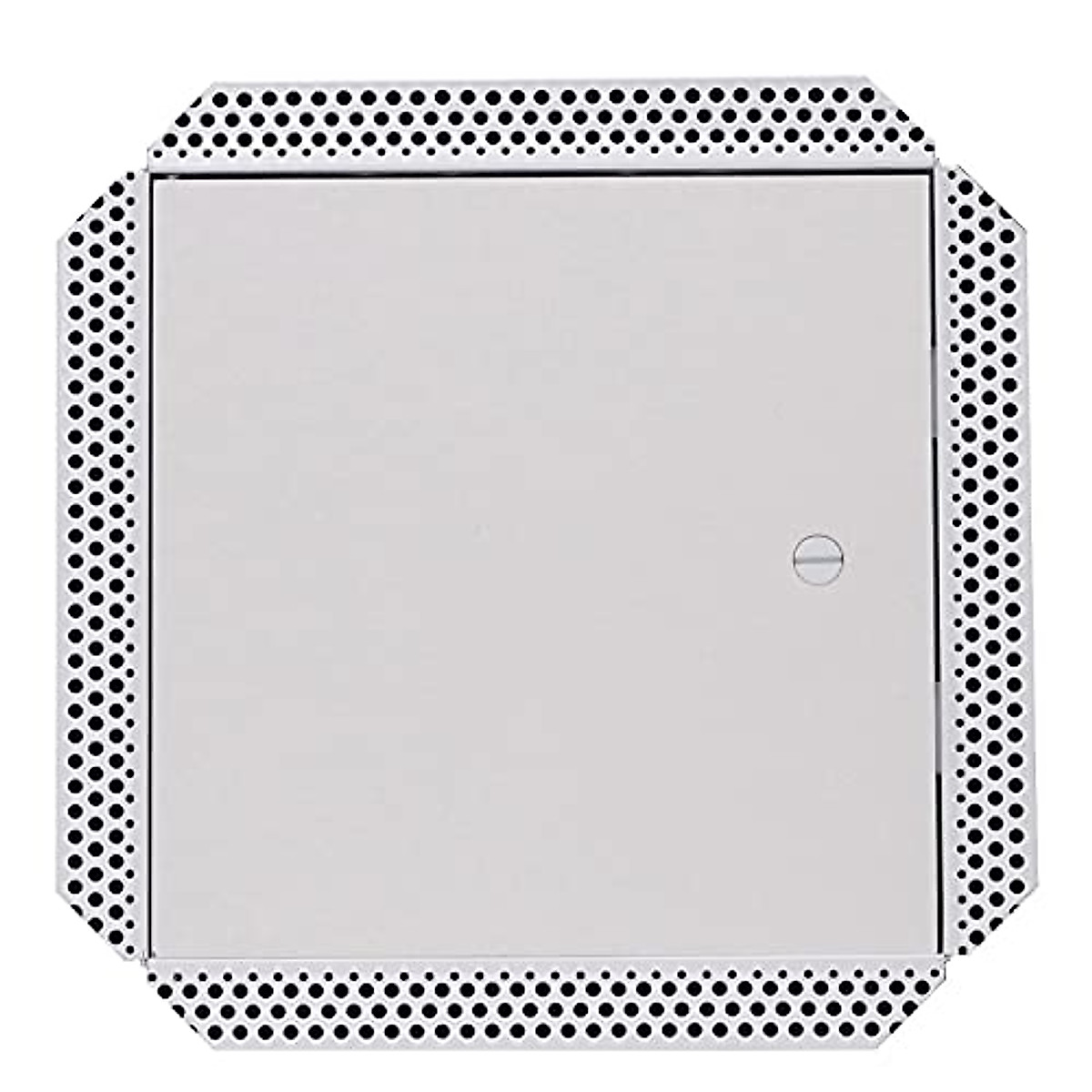 Access Door 6" X 6" Sound Rated Steel Access Panel Felt Covered Door for Concealed Wall/Ceiling Application with Slotted Lock - [Outer Dimensions: 7" Width X 7" Height]