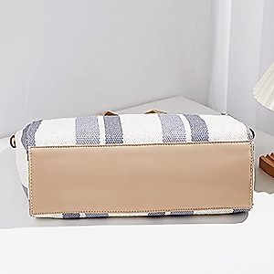 Canvas Tote Bag Women Large Handbag Satchel Shoulder Crossbody Bag Stylish Hobo Bag for Work Travel School