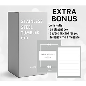 Personalized Coffee Mug with Initials, Monogrammed Travel Tumbler for Him, Custom Cups, Unique Birthday Christmas Gifts for Men Who Have Everything, 40 oz Insulated Travel Cup with Handle, K