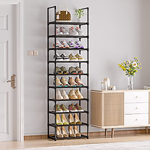 OYREL Shoe Rack, Sturdy Metal Shoe Rack Organizer,Narrow Shoe Rack,Shoe Racks for Closets,Shoes Rack,Shoe Stand,Shoe Shelf