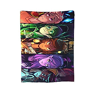 atgzfdr The Owl Anime House Blanket Throw Blankets Ultra Soft Flannel Lightweight Throws for Couch, Bed,All Seasons Use 80"x60"