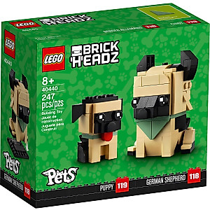 Lego BrickHeadz Pets Dogs, Cats, Fish, Birds or Hamsters (Choose Pet) (German Shepherd 40440)