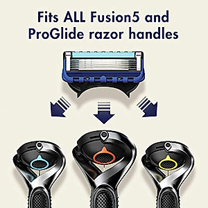 Gillette Fusion ProGlide Manual Men's Razor Blade Refills, 12 Count, Mens Razors/Blades