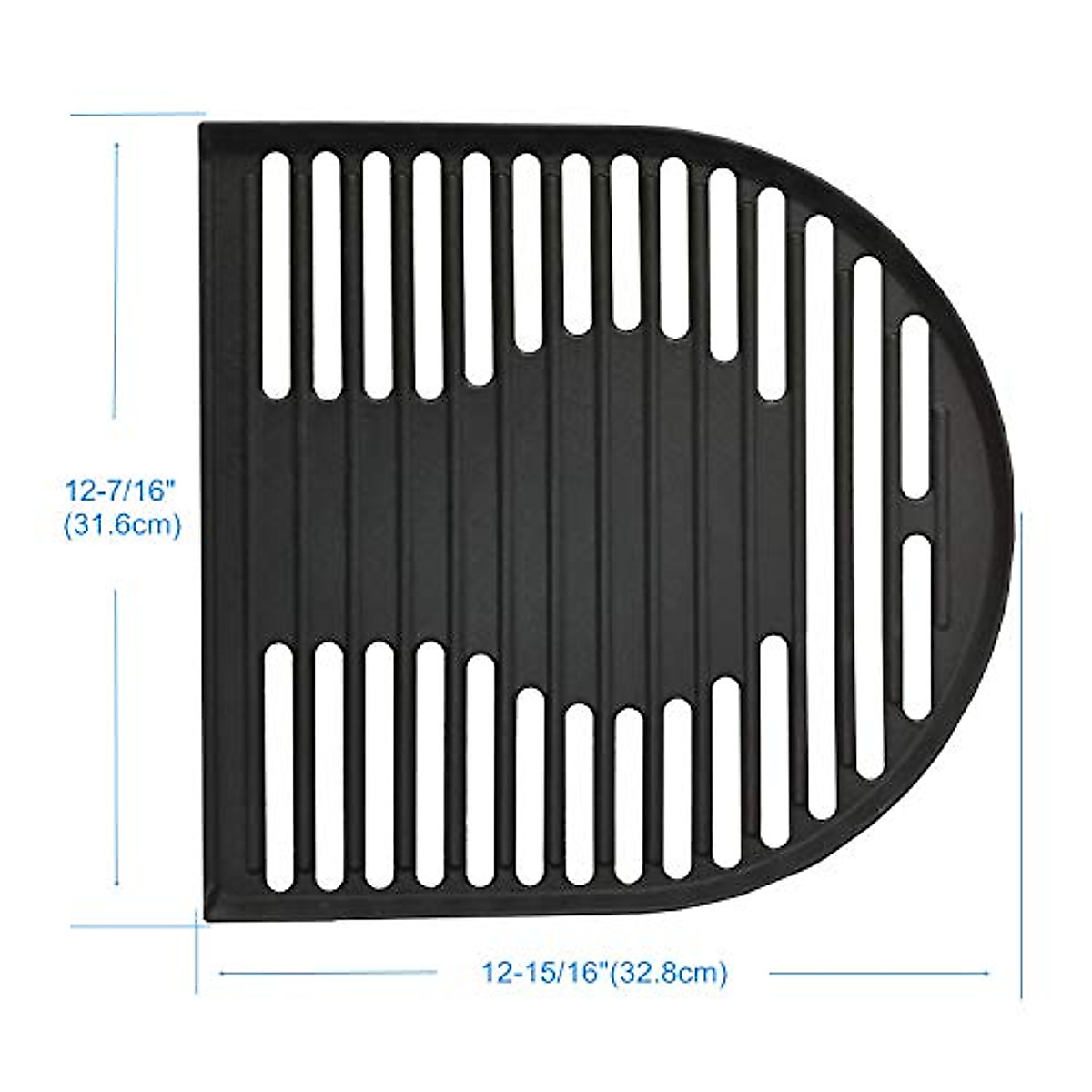 BBQ Grill Cast Iron Cooking Grate Griddle Combo for Coleman Roadtrip X-Cursion, LX, LXE, 285 Grills, Compatible with Swatop Accessories, 2-Pack