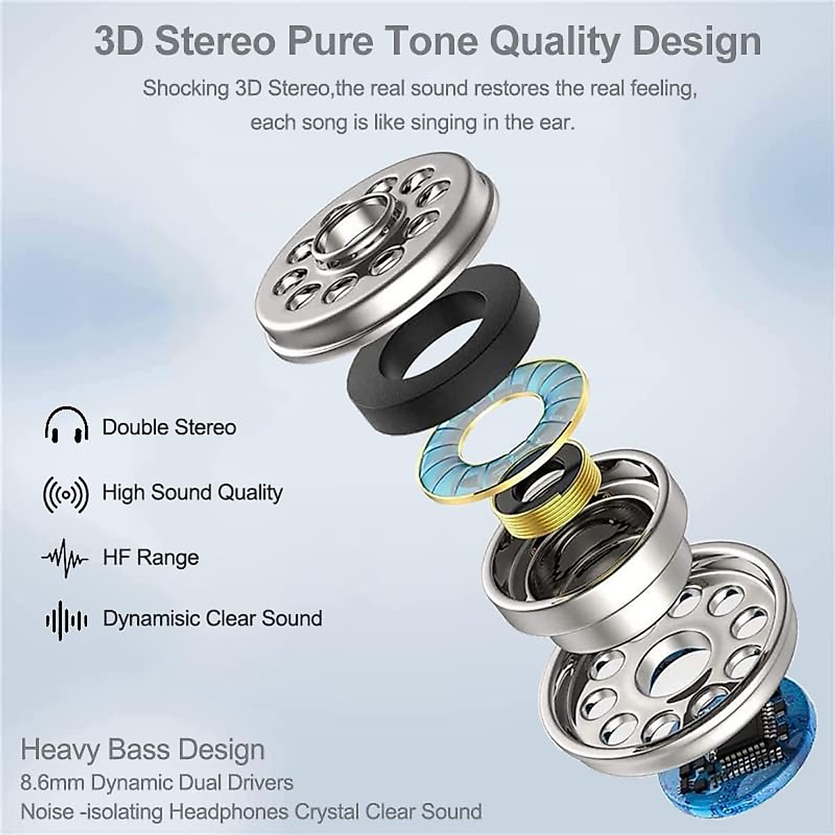 2 Pack Apple Earbuds [Apple MFi Certified] Earphones Wired with Microphone for 3.5mm iPhone Headphones (Built-in Microphone & Volume Control) Compatible with iPhone, iPad, iPod,Computer, MP3/4,Android