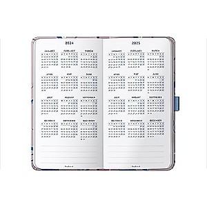 Busy B Slim Diary January to December 2024 - Peacocks - Week to View Slim Planner with Notes