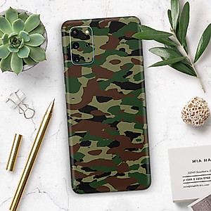 DesignSkinz Traditional Camouflage Protective Vinyl Decal Wrap Skin Cover Compatible with The Samsung Galaxy S20 (Screen Trim & Back Glass Skin)