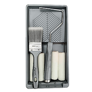 Magimate Small Paint Roller Set with Short Nap Roller Covers, 2 inch Paint Brush and Mini Paint Tray for Household Painting Touch-ups, Cabinet and Craft – 4 inch Paint Roller Kit (7-PK)