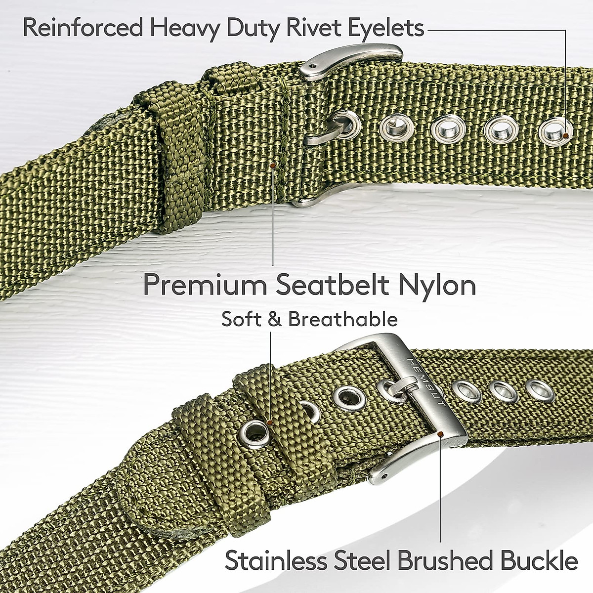 torbollo Men's Watch Bands,Quick Release 22mm Nylon Watch Strap, Soft Replacement Wrap Compatible with Smart Watch or Traditional Watch