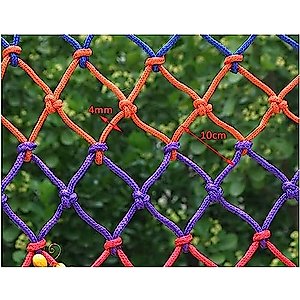 EkiDaz HXRW Rope Net Protective Rope Netting Safety Net Outdoor Climbing Net for Kids Anti-Fall Net for Treehouse Playground Playground Sets for Backyards (Size : 2 * 5m(6.6 * 15.15ft))