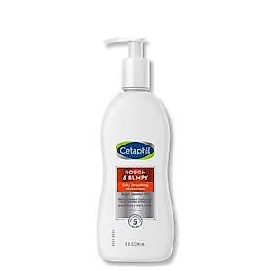 CETAPHIL Daily Smoothing Moisturizer for Rough and Bumpy Skin | 10 fl oz | For Sensitive Skin | Urea Cream Hydrates and Exfoliates to Smooth Skin | Fragrance Free | Dermatologist Recommended