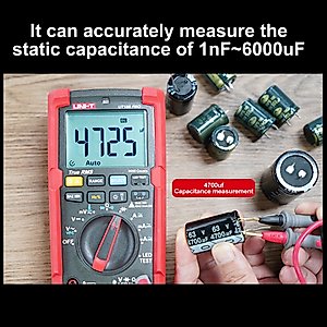 UNI-T UT18B Pro 1000V Digital True RMS Multimeter Handheld AC DC Voltage Tester Frequency Capacitance Meter