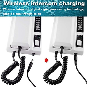 Telephone Intercom, 433Mhz Wireless Intercom System Calling Intercom Secure Interphone Handsets Extendable for Warehouse Office