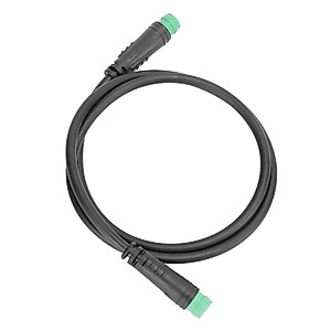Pilipane Bicycle Computer Extension Cable, Electric Bike Display Extension Cable Waterproof Electric Bicycle Computer 5Pin Extension Cable for Bafang(Male Head)
