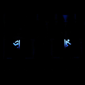 2 Pcs 1.5X R1 Backlit Set Portal Keycap Laser Carving CTRL/Win/ALT/FN Switchs OEM Profile for Most MX Mechanical Keyboards Gaming Replacement (2pcs 1.5u)