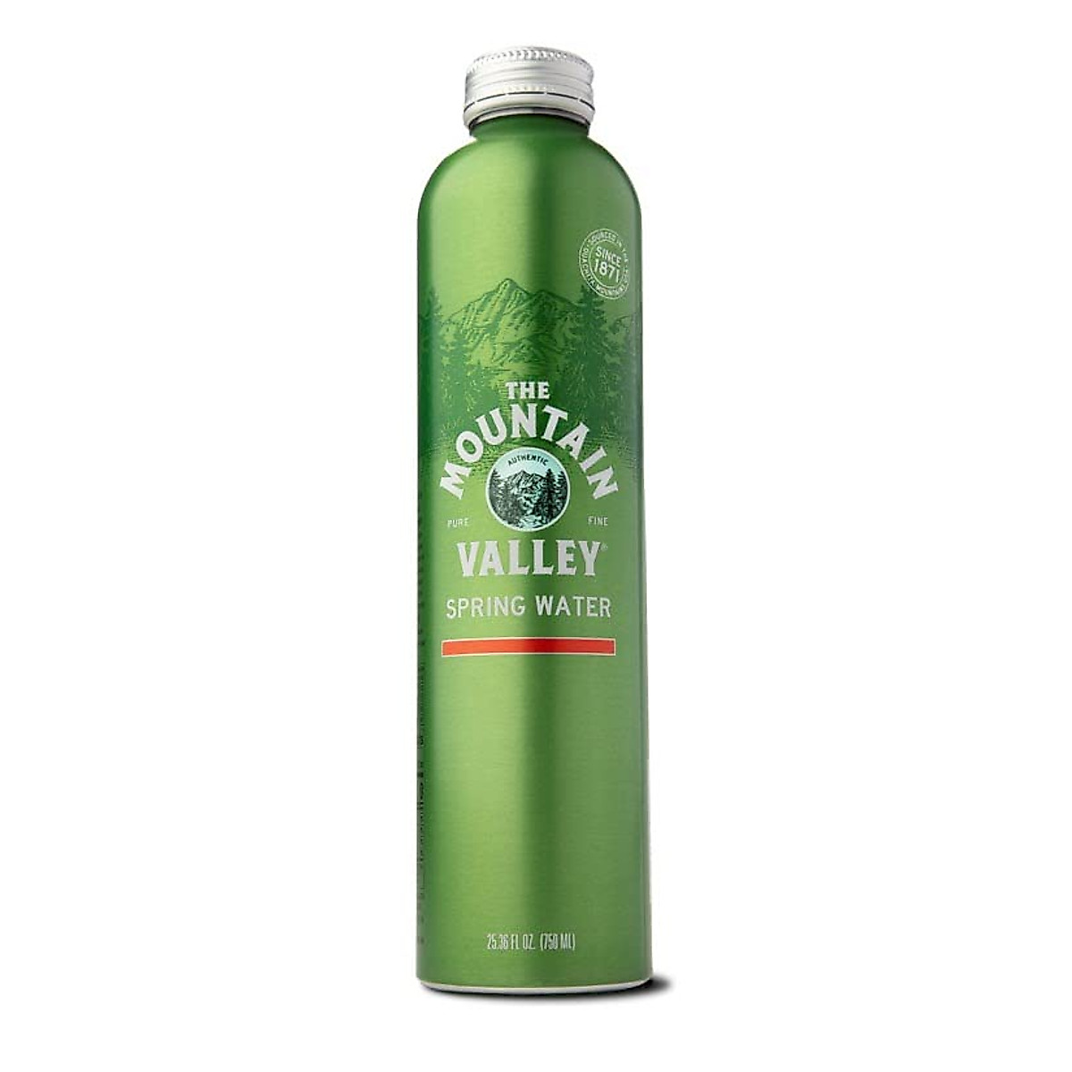 he Mountain Valley 750 mL Spring Water in Aluminum Can 12pk