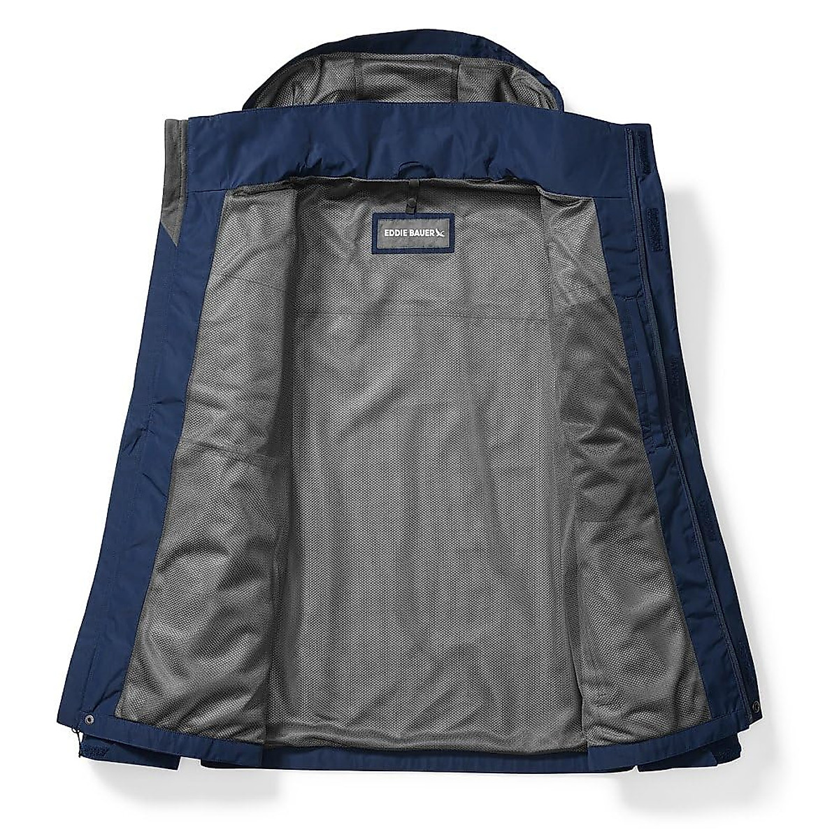 Eddie Bauer Men's Rainfoil Packable Jacket, Waterproof, Black, Medium