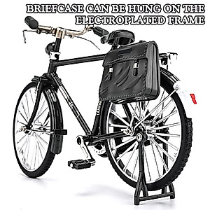 VALINK DIY Bicycled Model kit, Bike Model DIY, Mini Retro Style, Retro Classic Metal Art Bike Model Black