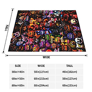 Throw Five Blanket Nights Blanket Bedding Blanket Sofa at Blanket Flannel Blankets Air Conditioning Freddy's Blanket Fans Gifts 50"X40"