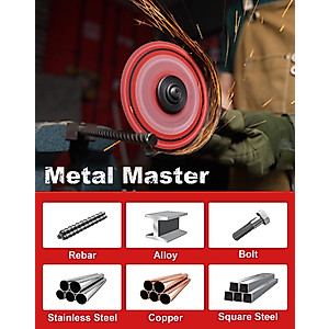 EZARC 4 1/2 Cut Off Wheels, Carbide Cutting Wheel, Angle Grinder Cutting Disc on Wood & Nails, Plaster, Plastics, 1Pack