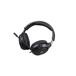 IOGEAR Kaliber UNIKOMM Universal Headset - 50mm Max Bass Drivers - 4-Way Swiveling Noise Isolating Earcups w/Memory Foam - Built-in Volume Control & Mute - Detachable Boom Mic - 3.5mm Connector -