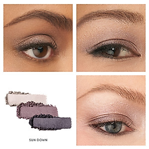 jane iredale PurePressed Eye Shadow Triple, Sundown, 0.06 oz. powder