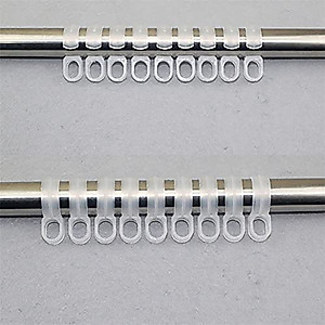 Shikuer Wind Proof Hanger Hook, Anti Slip Clothes Hangers from Drying Rack, Clear Plastic Hook for 1 inch Diameter Rod, Clothes Drying Rack Organizer 10 PCS Laundry Hook Clips Windproof Hanger Buckle