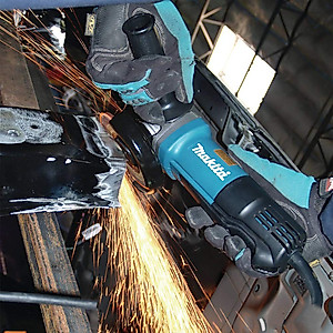 Makita 9557PB-R 4-1/2 in. Paddle Switch AC/DC Angle Grinder (Renewed)