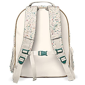Simple Modern Vegan Leather Toddler Backpack for School Girls and Boys | Kindergarten Elementary Kids Backpack Cute Faux PU Leather | Fletcher Collection | Kids - Medium (15" tall) | Cream Terrazzo