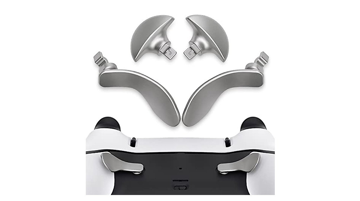 Upgrade Your PS5 Edge with Metallic Silver Back Paddles