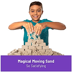 Kinetic Sand, Construction Site Folding Sandbox with Toy Truck and 2lbs of Play Sand, Sensory Toys for Kids Ages 3 and up