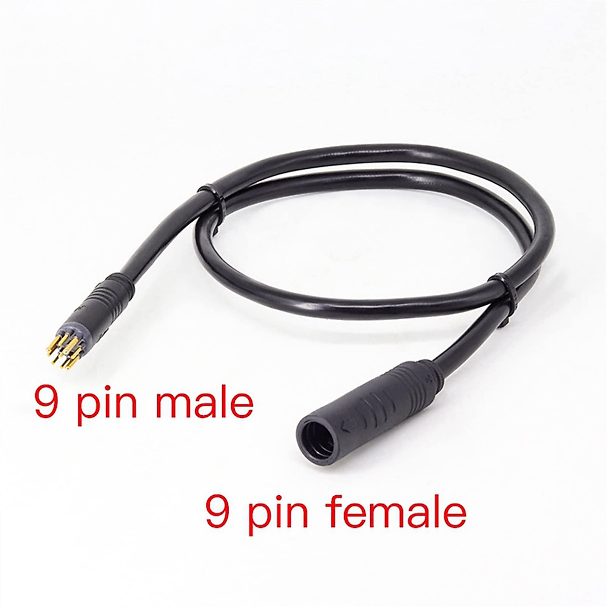 Bike Fender 9Pin E-Bike Bicycle Female to Male Connector Motor Extension Cable Motor Cables for Change Bike to E-Bike Accessory Mud Guards