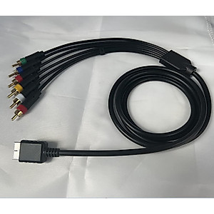 Y.D.F PlayStation 1/2/3 (PS1/PS2/PS3) Ypbpr Component + RCA Compsite Video Cable （2 in 1, Ypbpr Component Only for PS2/PS3 Multi Premium Soft (6 Feet)