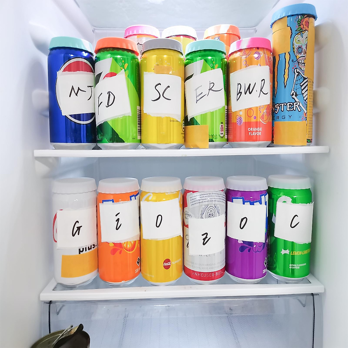 Soda Can Lids Transparent, 6 Pack Can Covers for Soda, BPA-Free, Washable, Reusable Soda Can Covers Lids, Can Stopper or Protector for Soda, Beer, Drink, Juice, Coke, Beverage, Fits Standard Cans