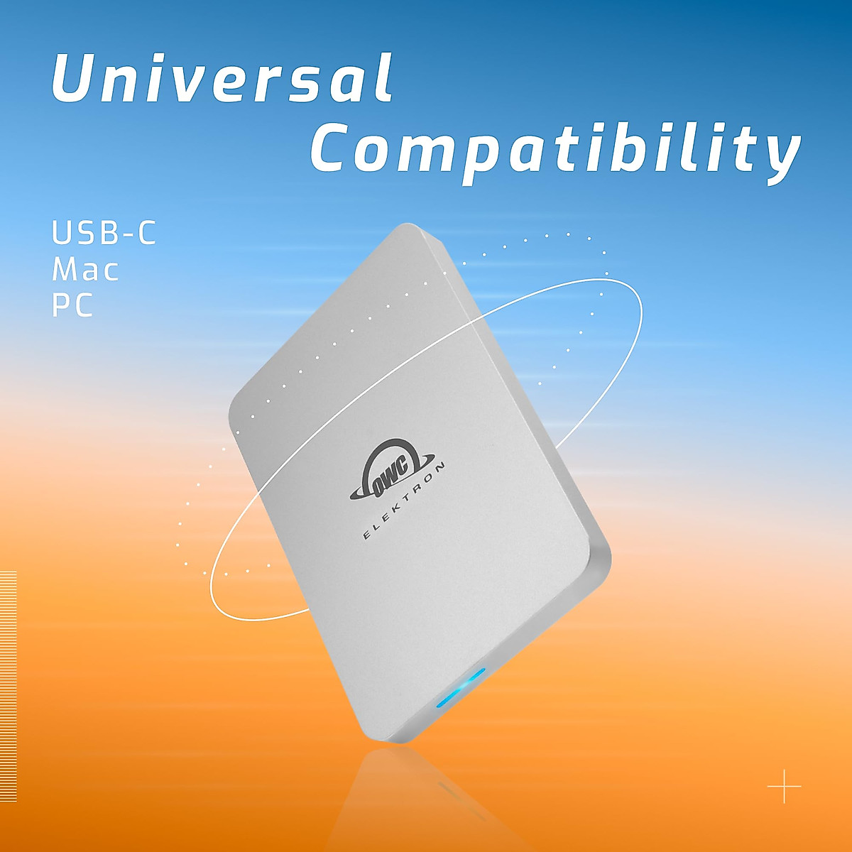 OWC Envoy Pro Elektron Portable 2TB SSD, Super Fast External SSD with up to 1250MB/s Performance, USB 3.2 Gen 2 and USB 2.0/3.0 Backwards and Universally Compatible, NVMe Powered Portable SSD