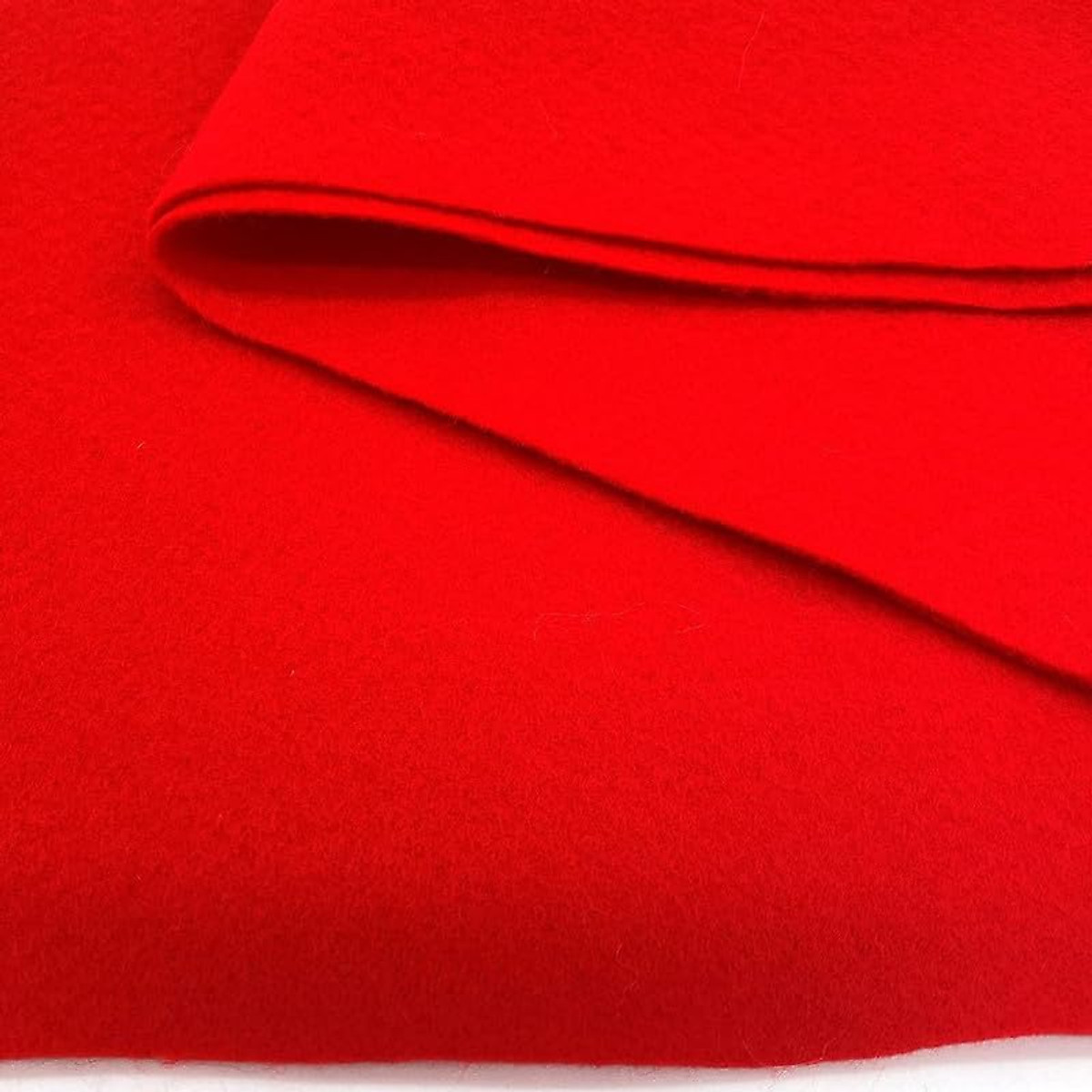 Ice Fabrics Craft Felt Fabric by The Yard - 72" Wide & 1.6mm Thick Acrylic Felt - Soft and Durable Red Fabric for DIY Arts & Crafts, Decorations and More - 1 Yard Red