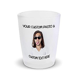 Shot Glasses Bar Accessories Custom Personalized Photo Picture & Text Alcohol Bar Supplies 1 Shot Ceramic 2 Oz