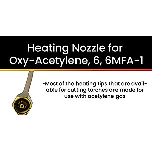 Hot Max 22088 Victor Style Medium Duty Rosebud Heating Nozzle for Oxy-Acetylene, 6, 6MFA-1
