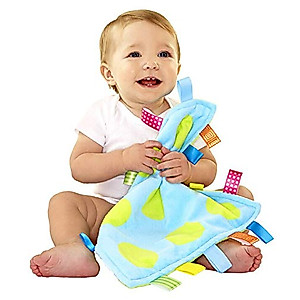 G-Tree Yellow Baby Comforter Blanket - Rabbit, Bird and Bee Animals Security Blanket with Plain Yellow Textured Underside