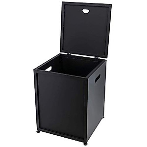 Bond Manufacturing 67635 Cover Hideaway Table for Gas Fire Pits, Suitable for Any 20lb Propane Tank, Black