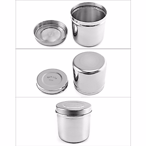 QWORK Medical Tray with Sterilizing Jar and Tweezer, Stainless Steel Sterilizer Surgical Tray, Instrument Tray