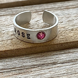 Stethoscope Charm Cuff, Personalized Stethoscope ID Tag with Birthstone charm, Nurse Gift, Name Tag, Stethoscope Name Tag, Nurse Appreciation Gift, Nurse Graduation Gift, International Nurse Day